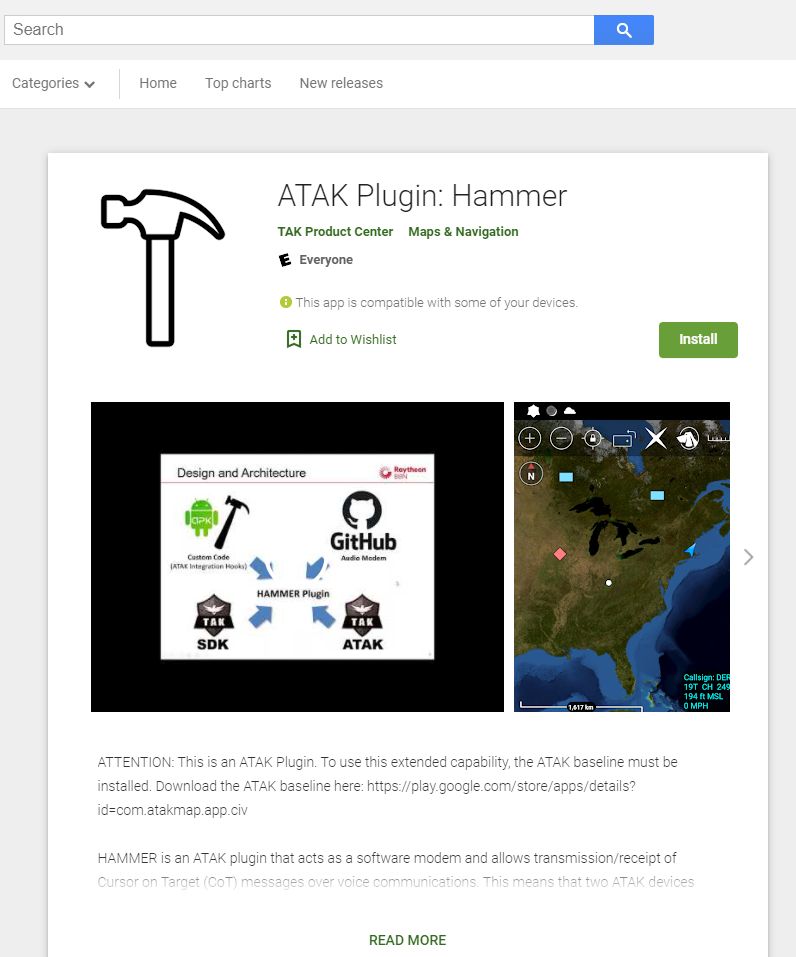 Hammer Plugin In The Play Store Civtak Atak